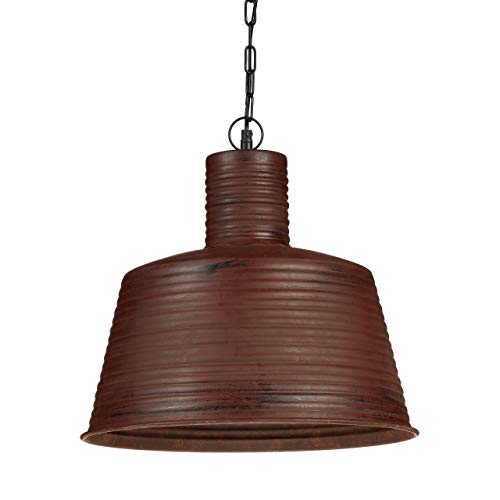 Relaxdays Pendant Light, Rust-Coloured Vintage Style, 151 x 40 cm ...