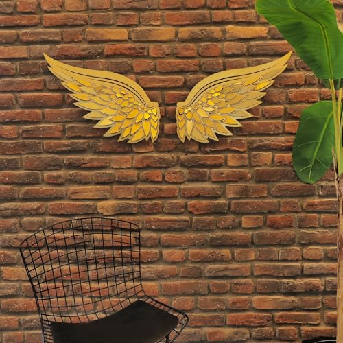 Elegant Gold Decorative Metal Wall Accessory (2 Pieces), 46 x 50 cm ...