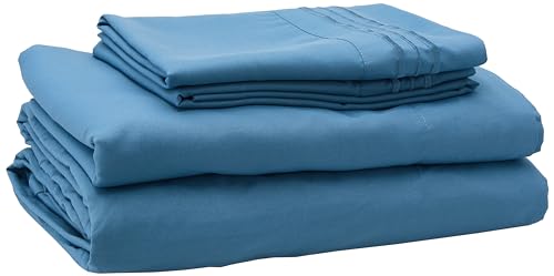 "Sweet Home Collection 1800 Thread Count 21"" DEEP POCKET Sheet Set ...