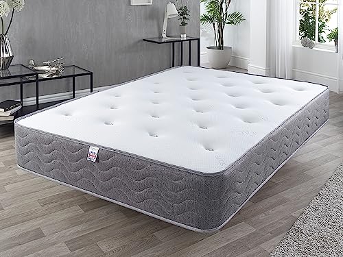 Aspire Beds 24cms Cool Tufted Ortho Bonnell Spring Breatable Mattress ...