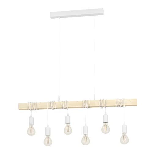 Eglo Pendant Lighting Townshend, 6 Light Vintage Hanging lamp in ...