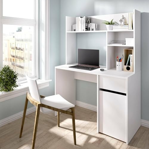 Dmora - Fara Desk, Multipurpose Writing Desk, Office Table for PC ...