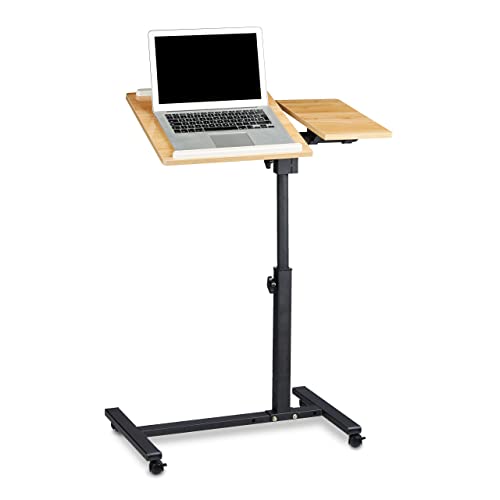 Relaxdays Laptop Table Height-Adjustable 95 x 60 x 40 cm Notebook Stand ...
