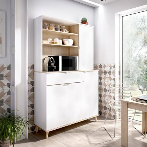 DMORA - Sideboard Sparavero, Pantry buffet for living room, Modern ...