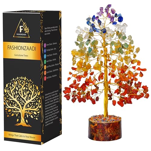 Seven Chakra Tree of Life, Crystals and Gemstones Tree, Feng Shui ...