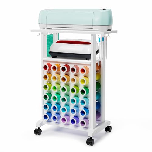 Crafit Craft Storage Trolley Compatible with Cricut Machines, Rolling ...