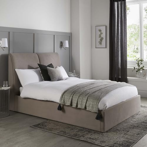 GFW Montrel Lean Back Bed Upholstered Modern Design Bedroom 150cm 5ft ...