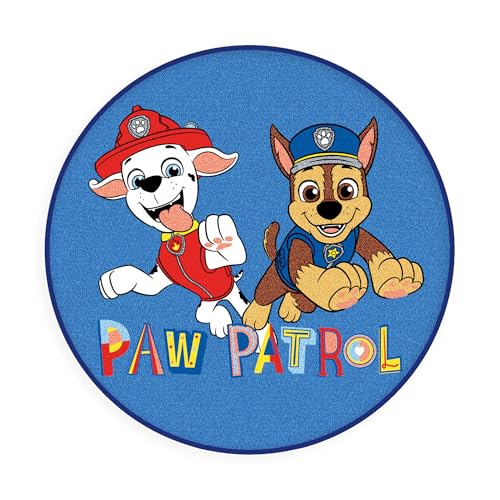 Herding Paw Patrol round rug, Ø 80 cm, side: 100% polyamide by Amazon ...