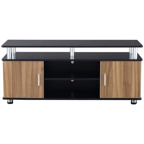 HOMCOM TV Cabinet Unit for TVs up to 50'' with Storage Shelf and ...