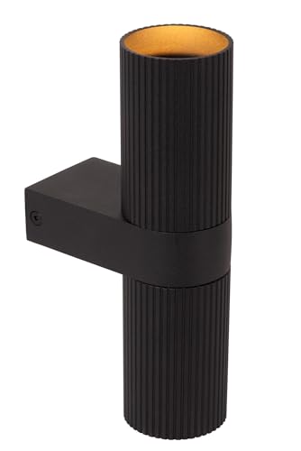 LUCIDE Clubs - Wall Spotlight/Wall Light - 2xGU10 - Black by Amazon ...
