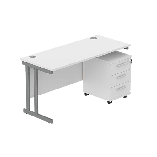 Office Hippo Heavy Duty Contract Grade Office Desk Workstation and ...