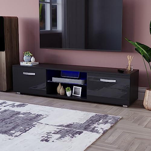 Vida Designs Cosmo LED TV Unit 2 Door Modern Gloss Matte MDF Living ...