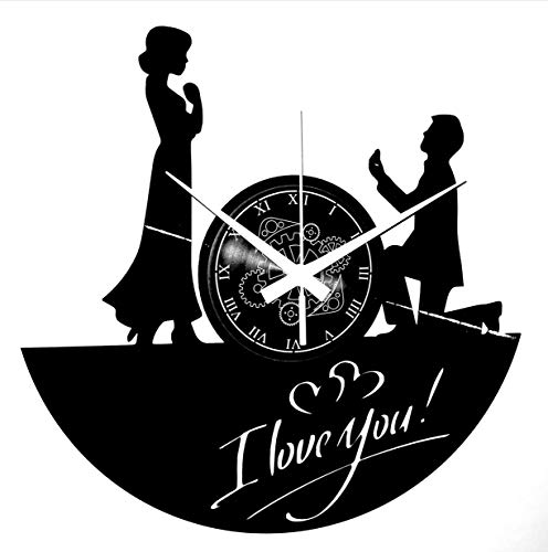 Instant Karma Clocks - I Love You Wall Clock – Silent No-Ticking ...