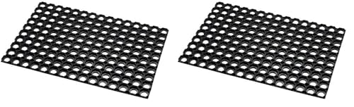 Addis Honeycomb Door Mat Heavy Duty 100% Rubber-60 x 40 cm-Black, 40 x ...