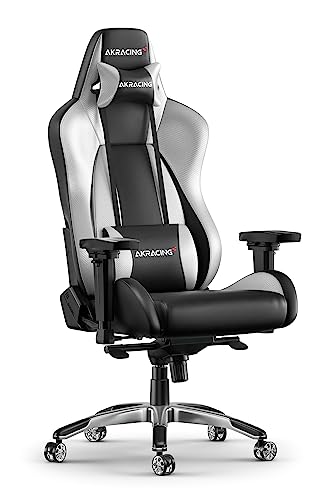 AKRacing Masters Series Premium Gaming Chair with High Backrest, Recliner, Swivel, Tilt, 4D ...