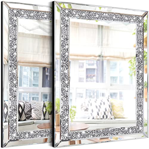 ZOLAPI Rhinestone Rhinestone Wall Mirror Brilliant Hand Spliced Glass ...