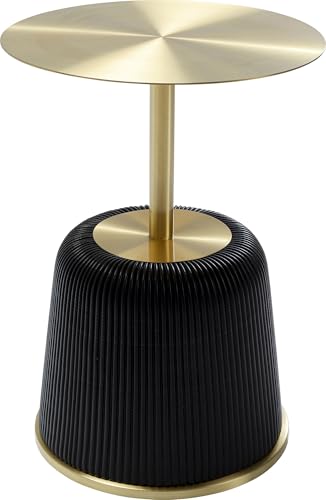 Kare Design Side Table Endless Vegas Black, 40 cm Diameter, Elegant ...