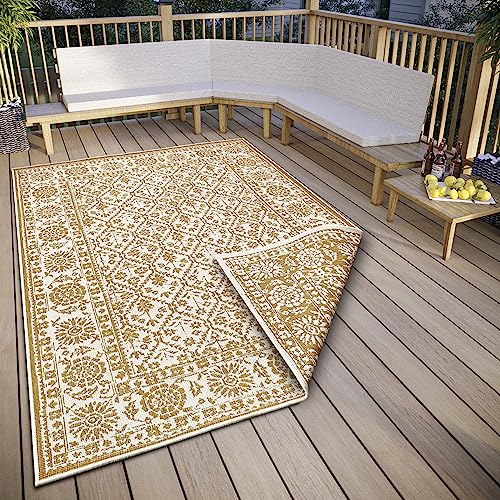 NORTHRUGS Curacao Indoor & Outdoor Reversible Rug - Flat Weave, Vintage ...