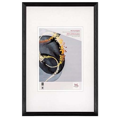 walther design Select HSX318B Picture Frame, Wooden Frame with Art ...
