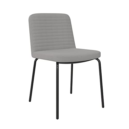 Dorel Home QE Corey Dining Chair Grey Linen 2PK by Amazon | ufurnish.com