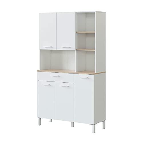 Dmora - Multipurpose cabinet Laredo, Auxiliary kitchen cabinet ...