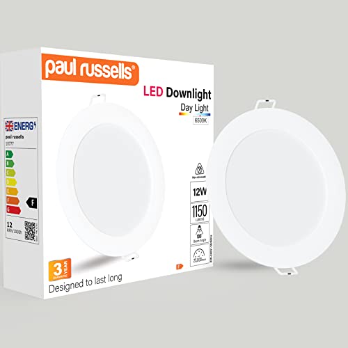 paul russells LED Ceiling Downlights, 12W Slim Recessed Bathroom ...