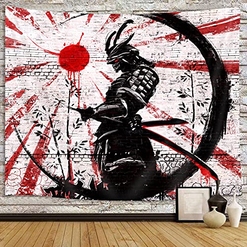 iTapnoom Japanese Samurai Art Decor Tapestry Wall Hanging for Bedroom ...