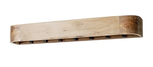 HAKU Möbel Urban Collective Acacia Wall Mounted Coat Rack Solid Wood ...