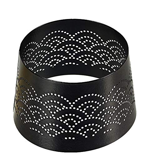 Spaas 18 Black Caps for Candle, Lace Pattern by Amazon | ufurnish.com