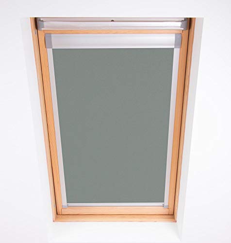 Bloc Skylight Blind for Velux Roof Windows Blockout, Pewter, PK08, 77W ...