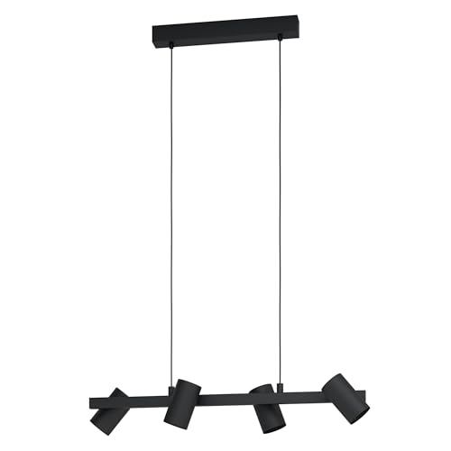 Eglo Pendant Lighting Gatuela 1, Ceiling Light Fitting with 4 Spots ...