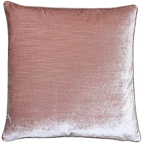"Riva Paoletti Luxe Velvet Cushion Cover - Blush Pink - Soft Velvet ...