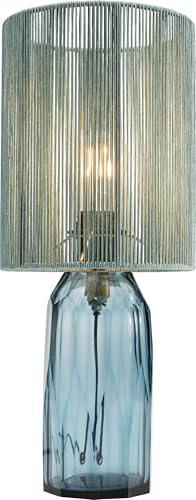 KARE Design Table Lamp Veccio, Blue, Coloured Glass, Viscose, Bedside ...