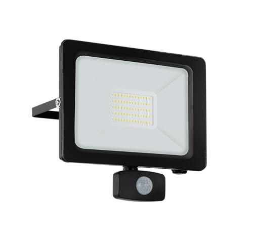 Eglo LED Outdoor Wall Spotlight Faedo 3, Outside Light Made of Black ...