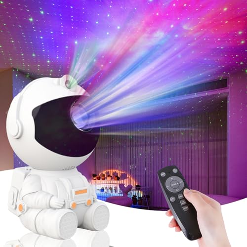 HIYAA Astronaut Galaxy Projector Starry Night Light, LED Starry Nebula ...