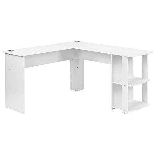 Merax L-Shaped Corner Desk for Home Office, Gaming, and Study Versatile ...