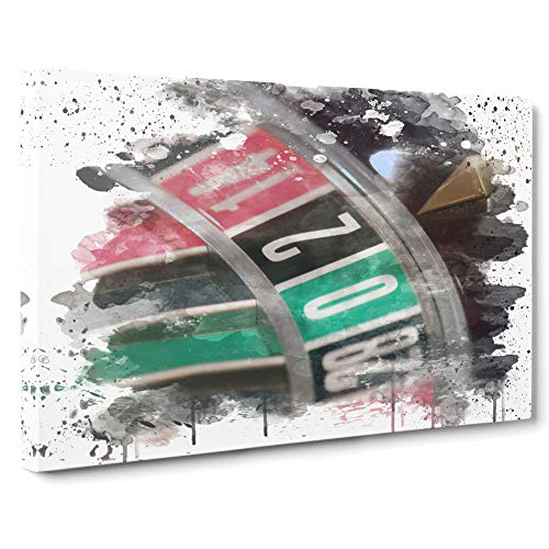 Roulette Table casino (1) V3 Canvas Print for Living Room Bedroom Home ...