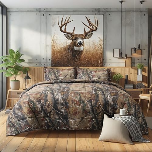 Realtree All Purpose Camo Comforter Set -4 Piece Camouflage Printed ...