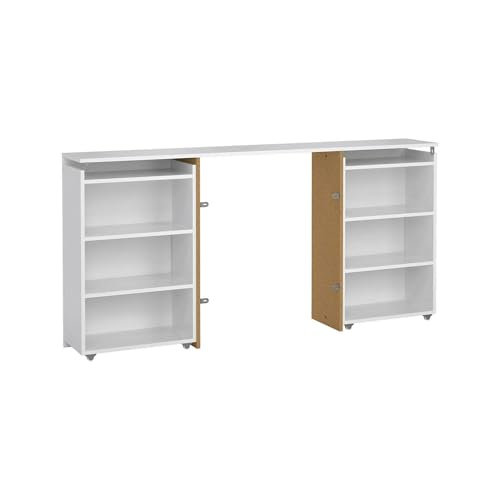 Dmora Blanche Bedside Cabinet, Low Chest, Night Table, Bed Shelf, 165 x ...