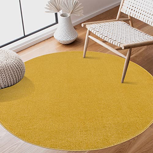 SANAT Short Pile Living Room Rug - Plain Modern Rugs for Bedroom, Study ...