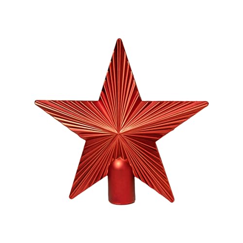 HEITMANN DECO Christmas Tree Topper, Plastic, Red, 20 x 19 cm by Amazon ...
