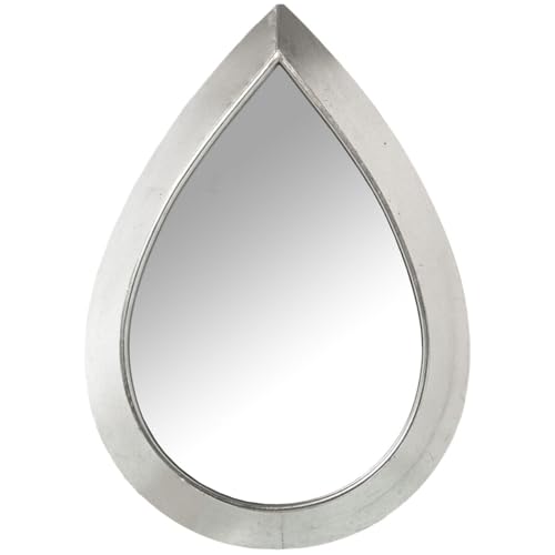 Alexandra House Living Silver Metal Drop Wall Mirror 5 x 60 x 46 cm by ...