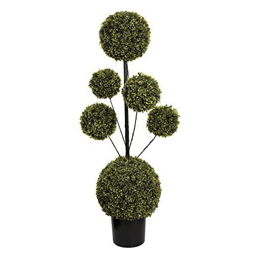 Artificial Six Sphere Boxwood Topiary Tree 4ft/120cm by Amazon ...