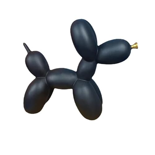 "Resin Balloon Dog Sculpture,Creative Cute Animal Crafts Figurine ...