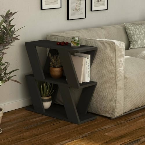 Dmora Thalia Living Room Table, Low Coffee Table, Magazine Rack for ...