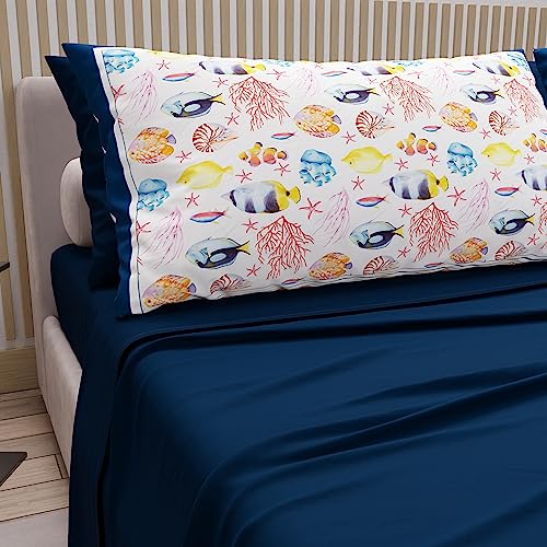 PETTI Artigiani Italiani - Cotton Sheets with Pillowcases in Digital ...