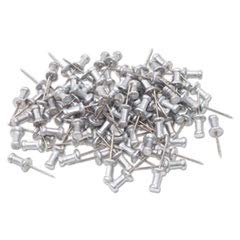 Push Pins, Steel Aluminum Head Push Pins - Sharp steel point - Silver ...