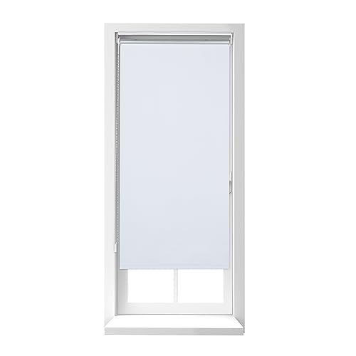 Relaxdays Blackout Blind, Thermal Roller Curtain, No Drill, Attach with ...
