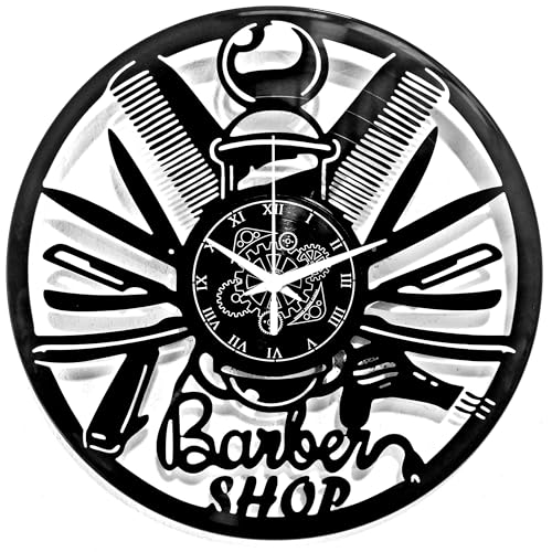 Instant Karma Clocks - Barber Shop Wall Clock - Retro Hairdresser Tools ...