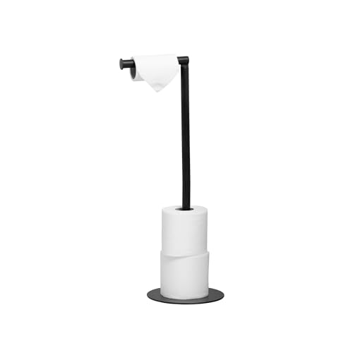 Addis Free-standing Toilet Loo Roll holder metal bathroom pedestal ...